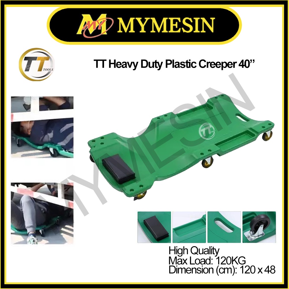 MY TT Tuta 40" Mechanic Creeper Car Garage Kereta Repair Tool With 6 ...