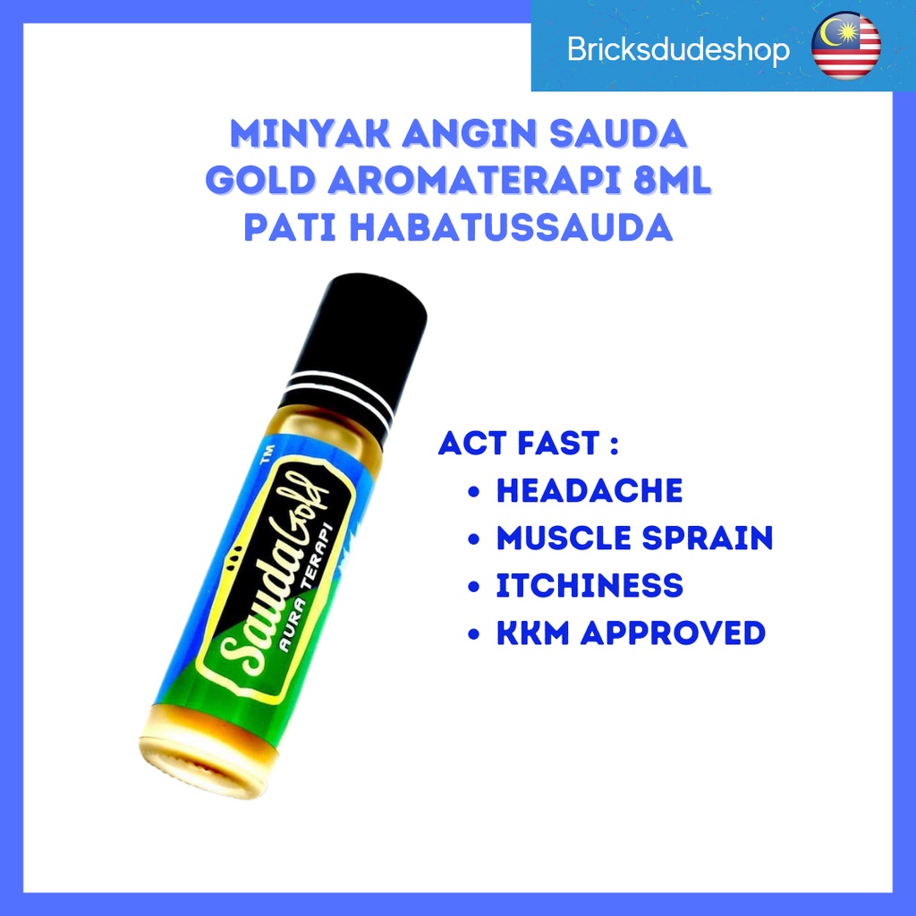 Minyak angin aromaterapi Sauda Gold pati habbatus sauda 8ml ointment ...