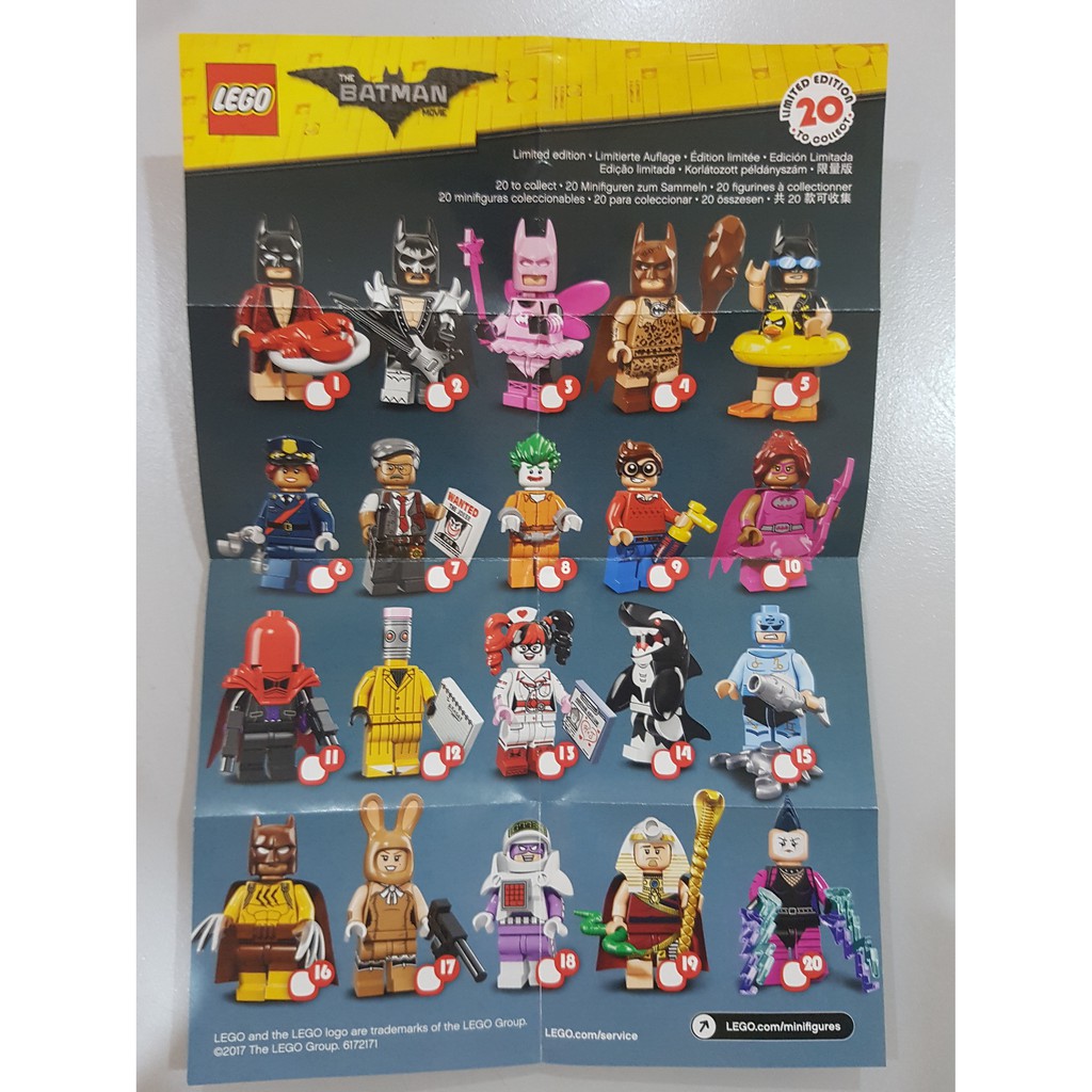 [BOB] 71017 Original LEGO CMF The Batman Movie New | Shopee Malaysia
