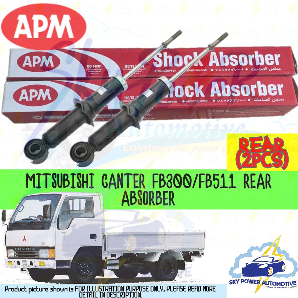 MITSUBISHI CANTER (FB300/FB511) APM SHOCK ABSORBER (REAR 2PCS) | Shopee ...
