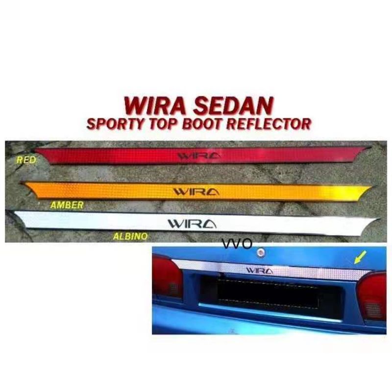 PROTON WIRA SEDAN REAR TOP BOOT REFLECTOR | Shopee Malaysia