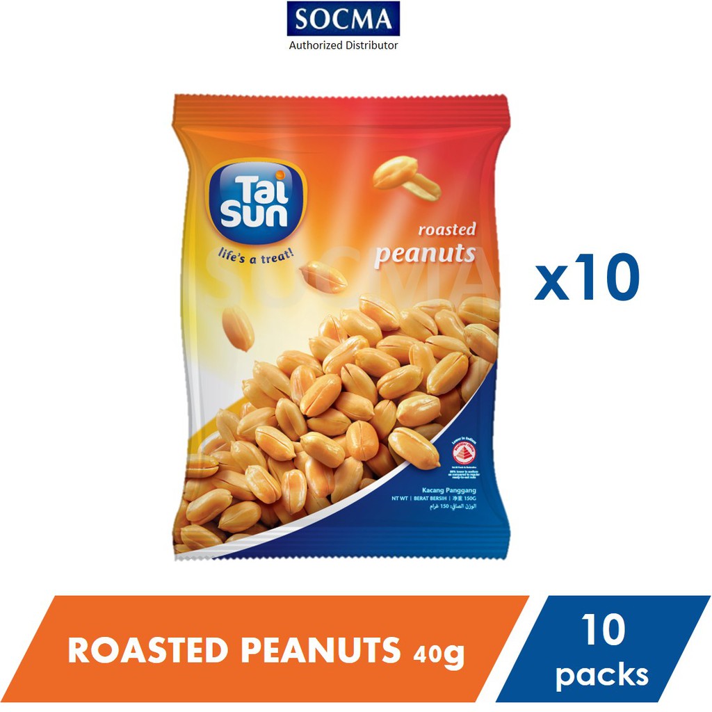 Tai Sun Crunchy Roasted Peanuts 40g [10] | Shopee Malaysia