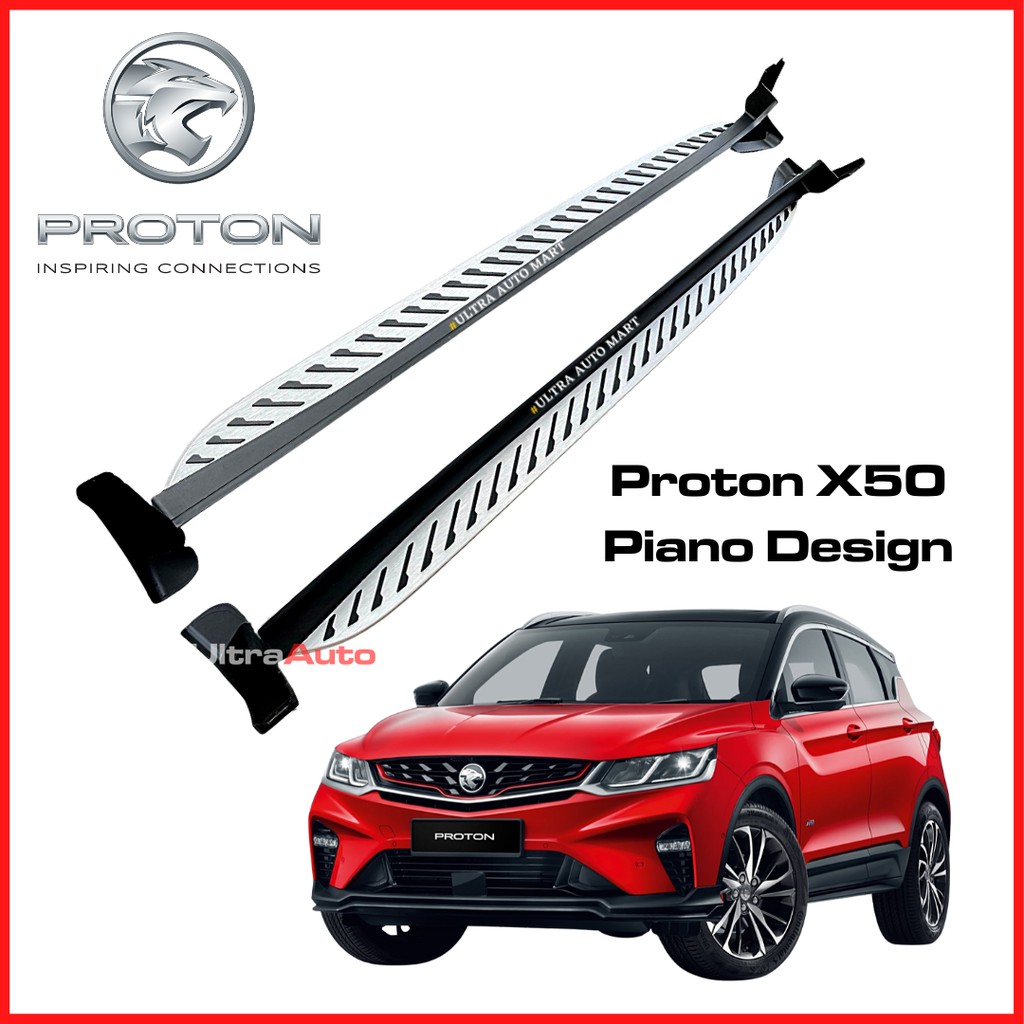 Proton X50 WITH SIDE SKIRT SIDE STEP PEDAL RUNNING BOARD NERF BAR HIGH ...