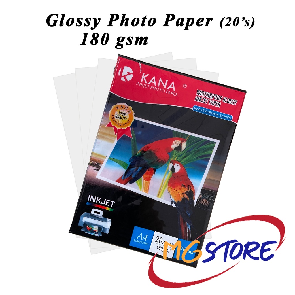 A4 180gsm Glossy Photo Paper (20's/pack) | Shopee Malaysia
