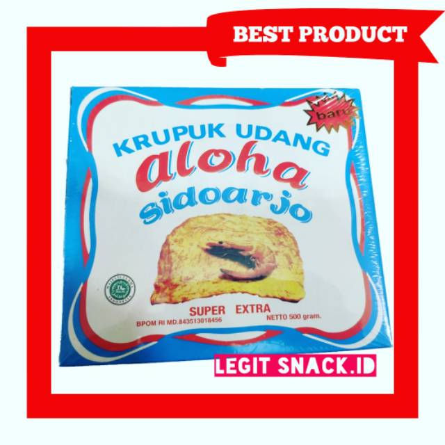 Aloha Box Blue Sidoarjo Raw Shrimp Crackers/Aloha Box Crackers/Raw ...