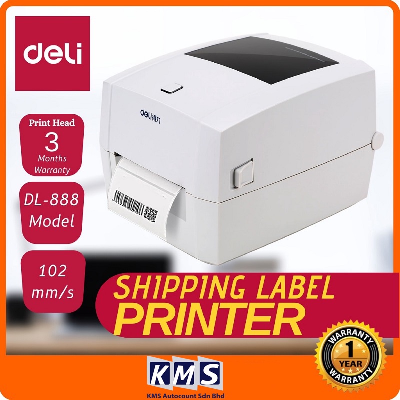 DELI Shopee Lazada DL-888D Thermal Label Printer to Print Air Waybill ...