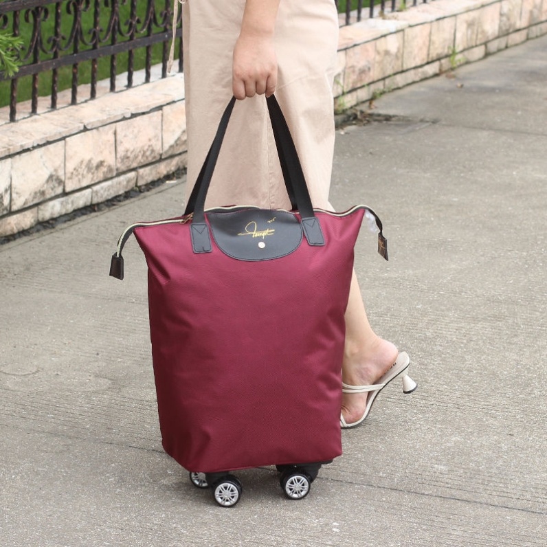 Beg bagasi perjalanan mudah alih roda universal mudah alih kalis air ...