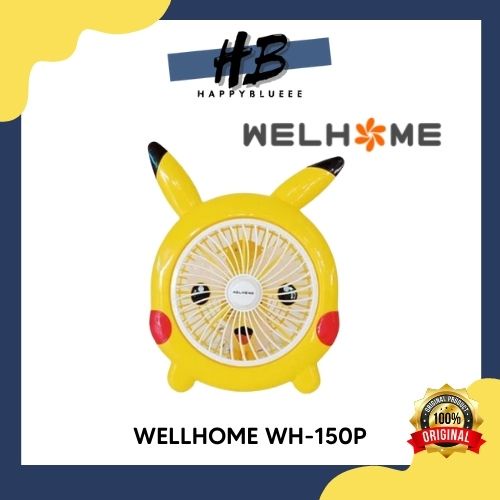 Cartoon CHARACTER FAN / BOX FAN WELLHOME WH-150P - PIKACHU | Shopee ...