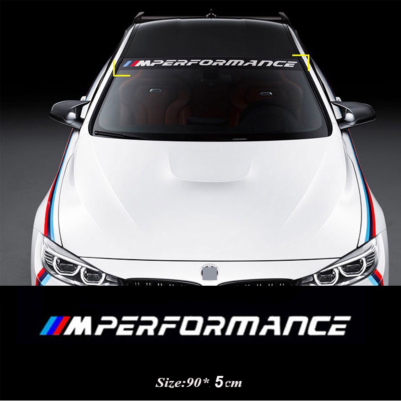 1pc M Performance Car Windscreen Sticker For BMW 1 2 3 4 5 6 7series X1 ...