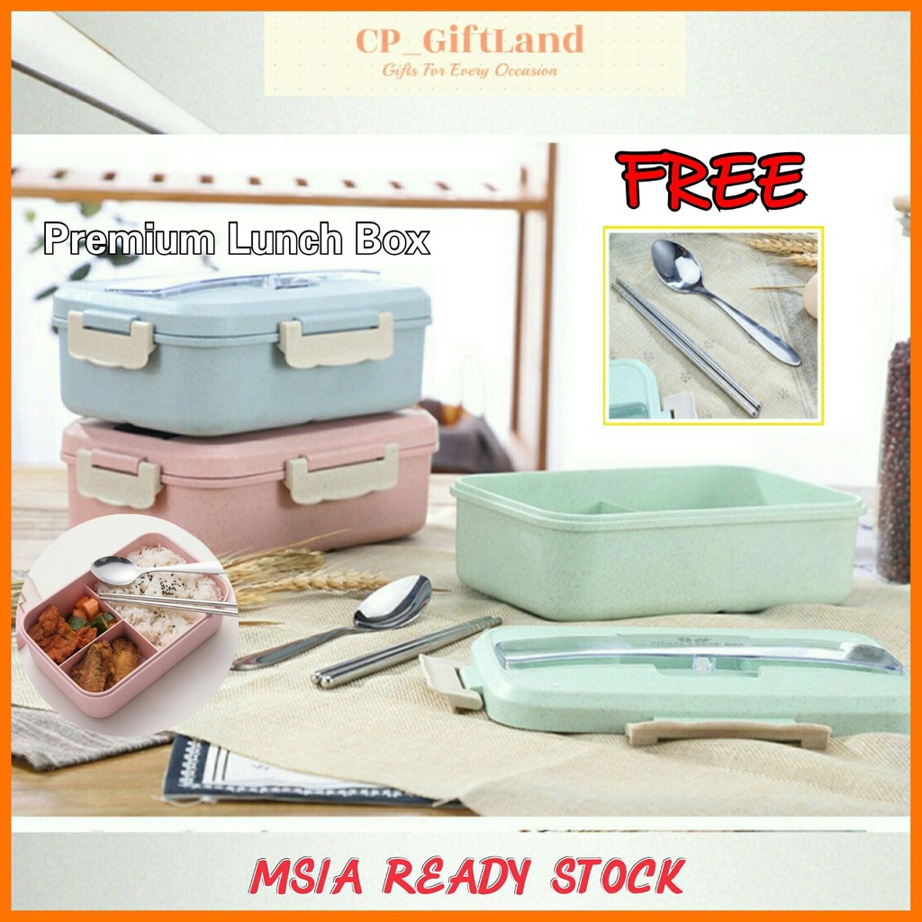 Bento Lunch Box Food Container Portable Microwavable Compartment Lunch ...