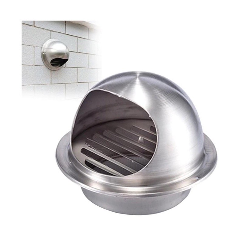 Wall cap cooker hood stainless steel/aluminium flexible ducting hose ...
