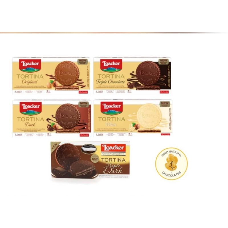 Loacker Tortina Original /Dark /White/Triple Chocolate /Triple Dark ...
