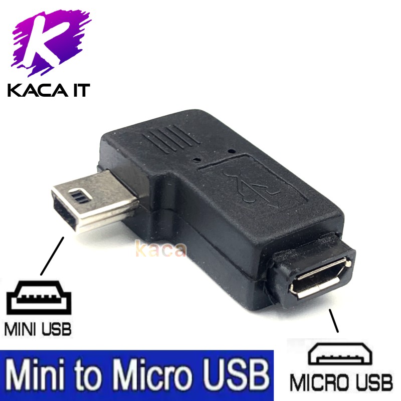 Converter Adapter From Mini USB to Micro (Mini Female Male Adapter ...