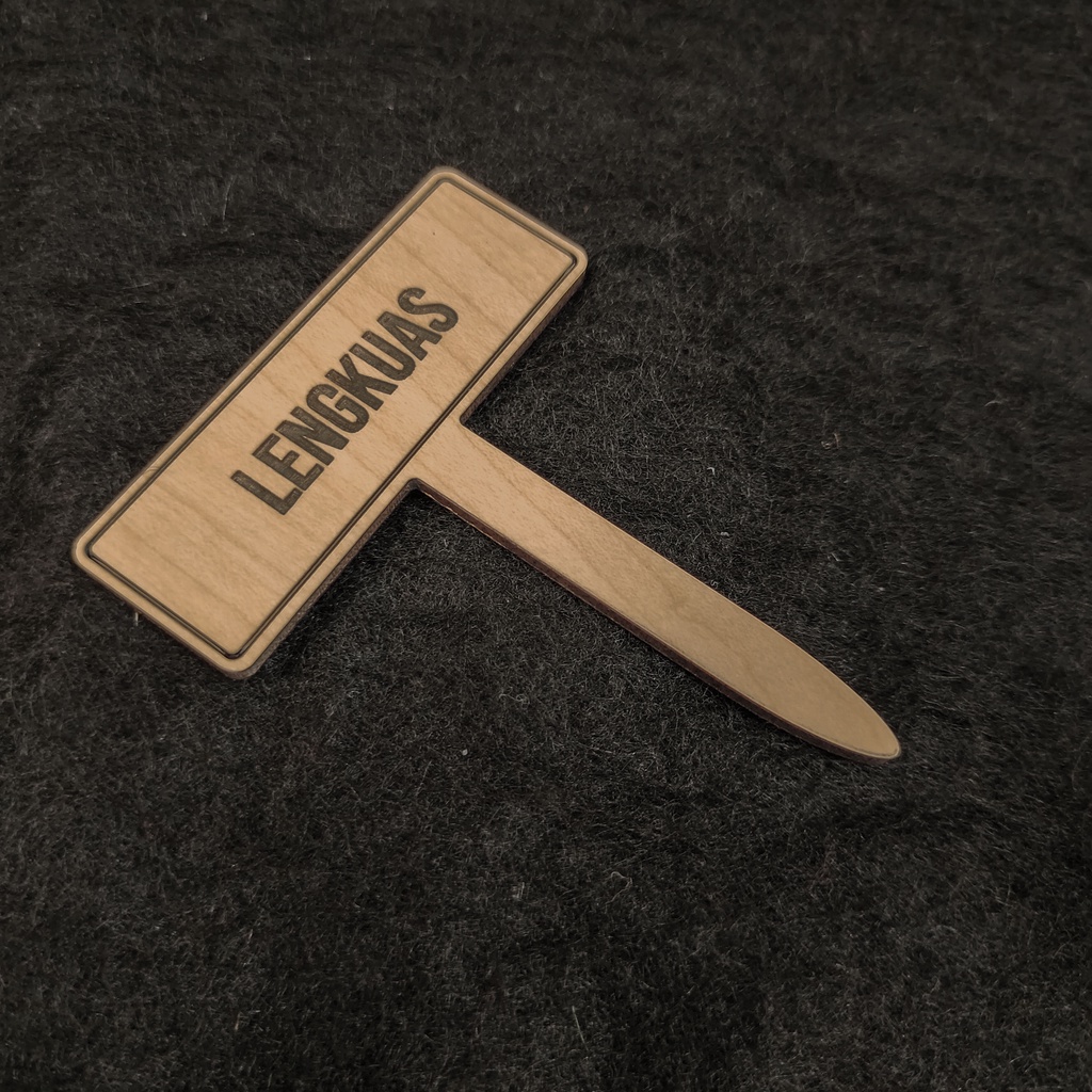 Label Pokok Kayu /Plant Tag/Plant Label/Penanda Pokok/Plant Tag / Plant ...