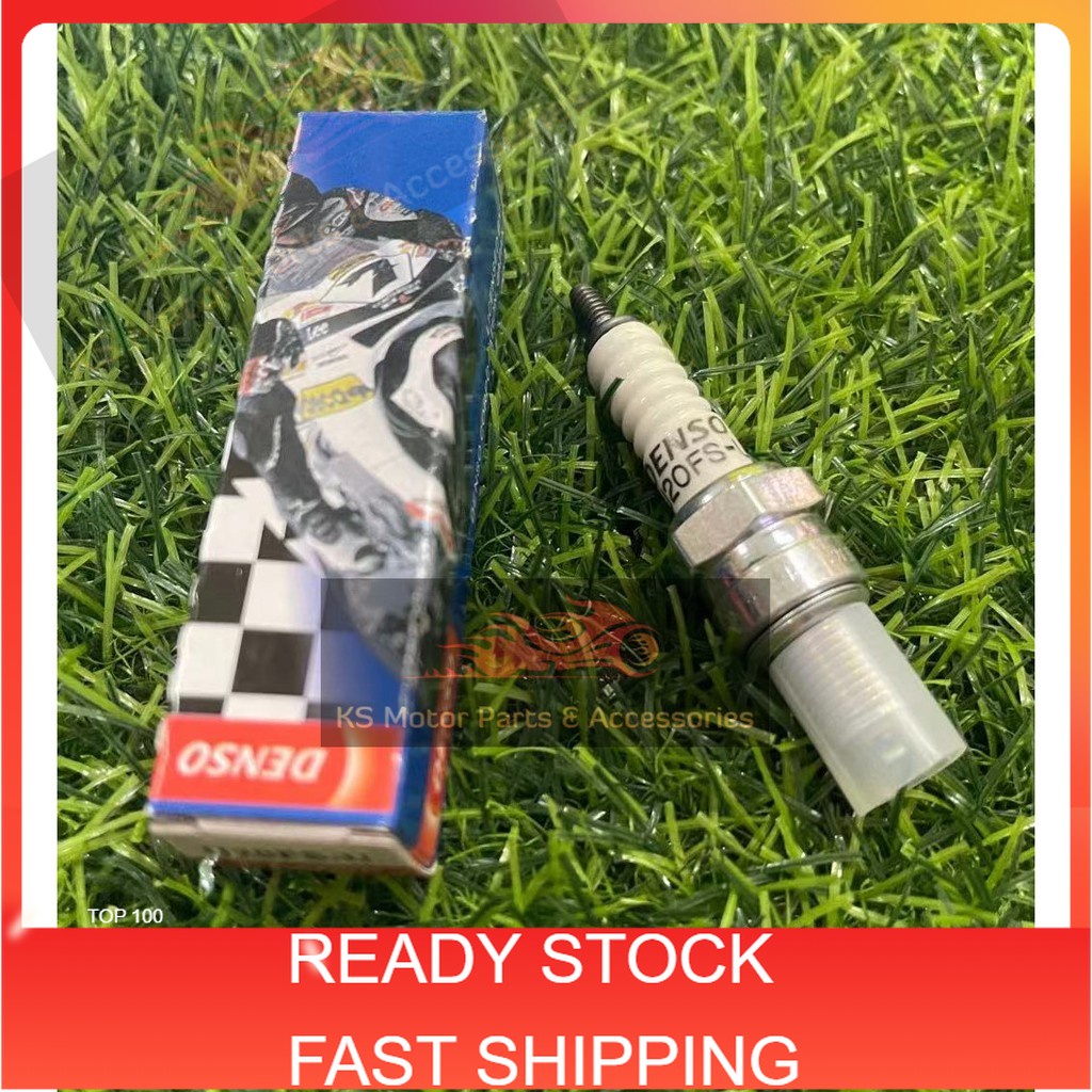 READY STOCK MOTORCYCLE SPARK PLUG U20FS-U (C6HSA) C70, C100, EX5, KRISS ...