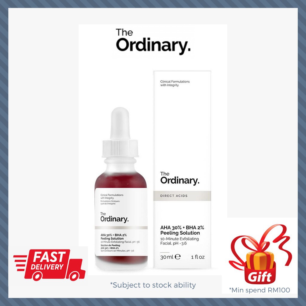 ordinary the ordinary THE ORDINARY AHA 30% + BHA 2% PEELING SOLUTION 30 ...