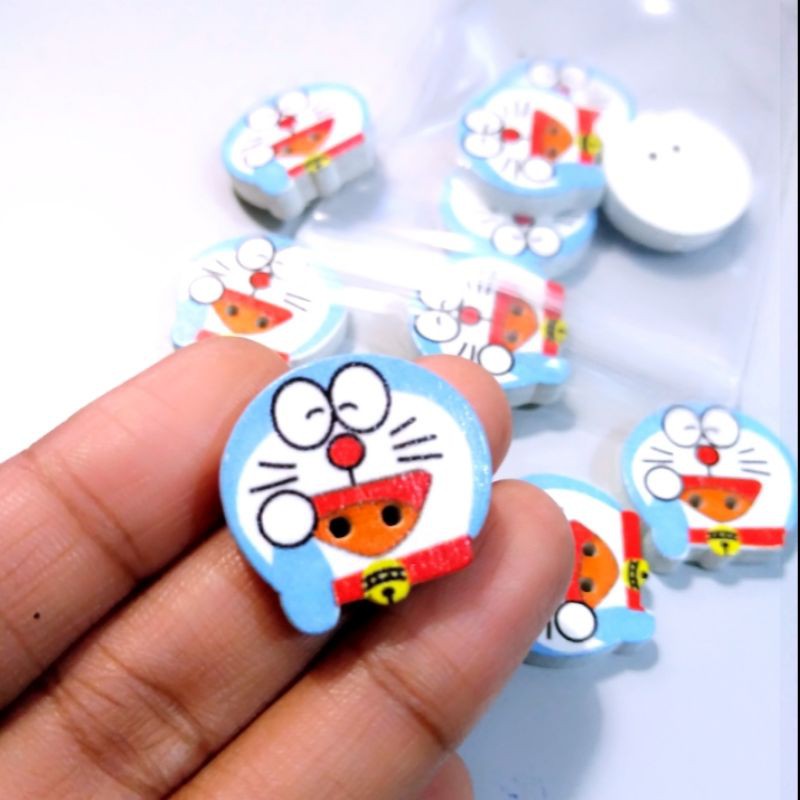 BAA005 - Doraemon Cartoon Wooden Button ( 10 pcs ) | Shopee Malaysia