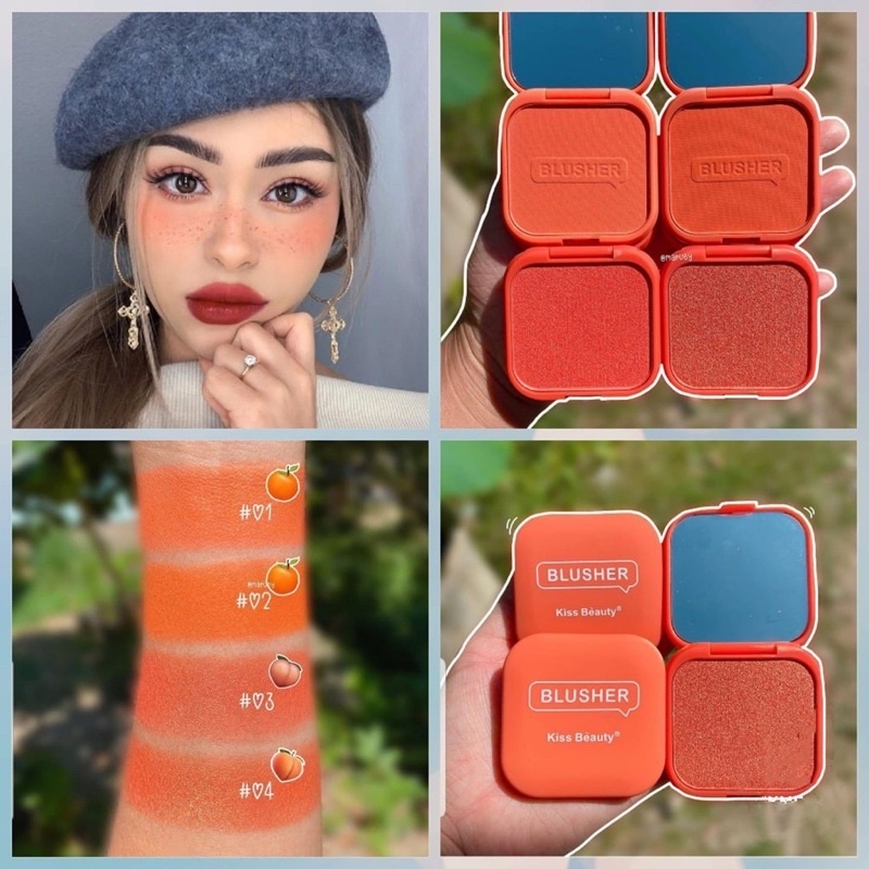 Kiss Beauty Matte Blusher 🎀😍🌈 | Shopee Malaysia