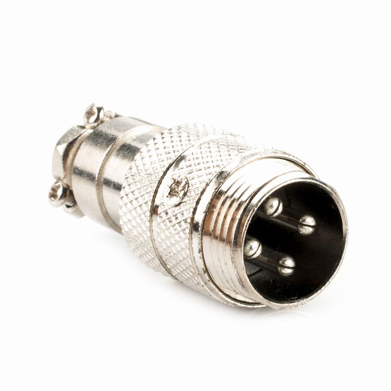 Ready stock* GX16 16mm 4 Pin Aviation Circular Connector Male Plug ...