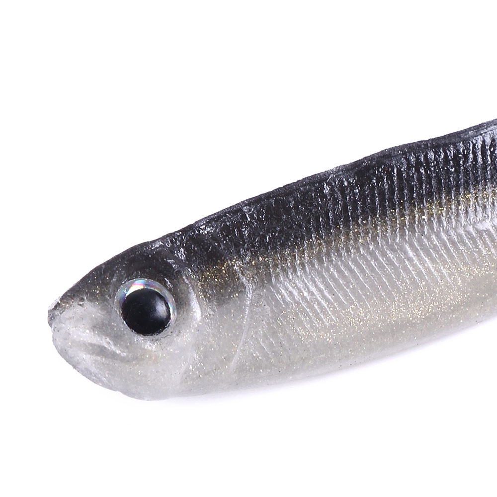 HENGJIA 10pcs/bag 80mm/2.2g Soft Silicone Fishing Lure Minnow Worms ...