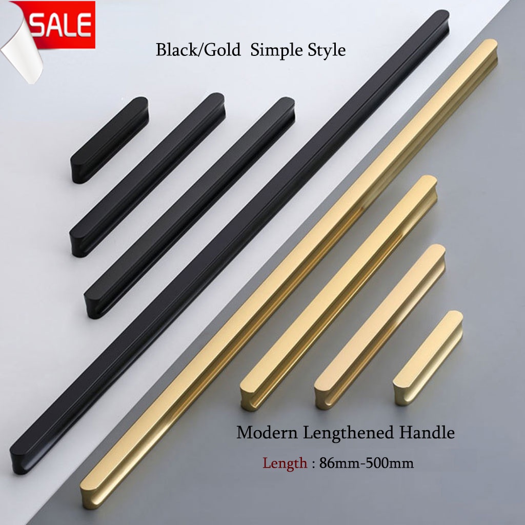 Modern Furniture Handle Pull Black/Gold Kabinet Pintu Cupboard Cabinet ...