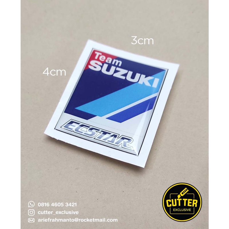 Suzuki TEAM ECSTAR resin sticker emblem | Shopee Malaysia