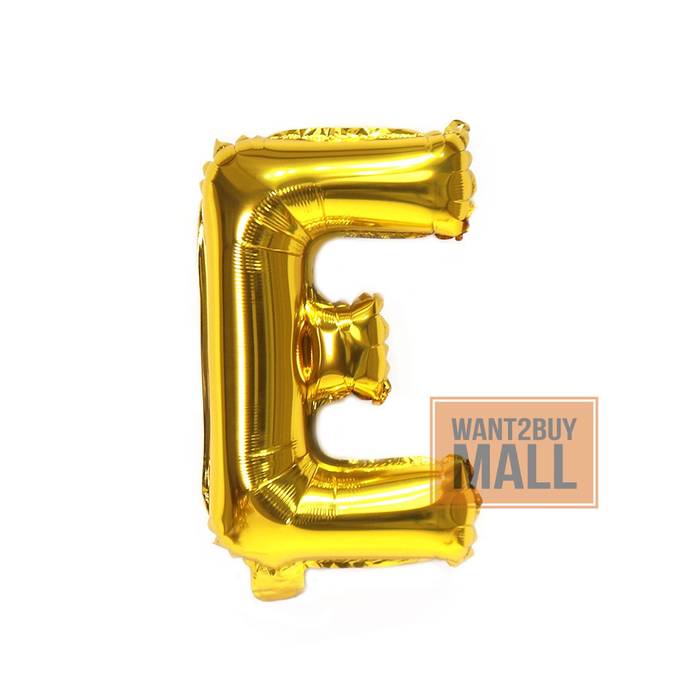 🇲🇾 🏆 16 Inch A-Z 0-9 Alphabet Letters Number Foil Gold Color Party ...