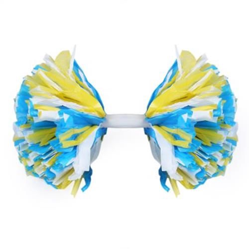 CHEERLEADER POMPON WITH HANDLE FOR SPORTS GAME SQUARE DANCE (COLORMIX ...