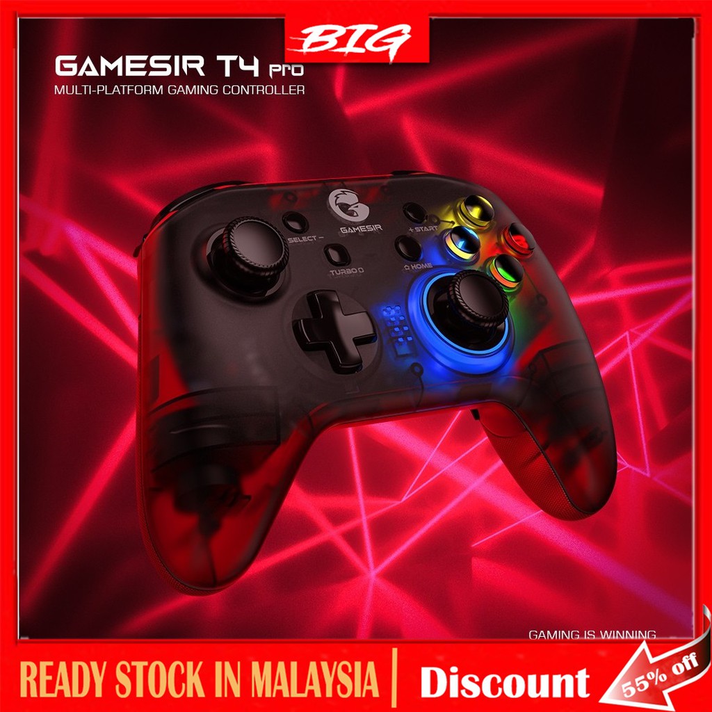 GameSir T4 Pro Bluetooth 2.4 GHz Wireless Game Controller USB receiver ...