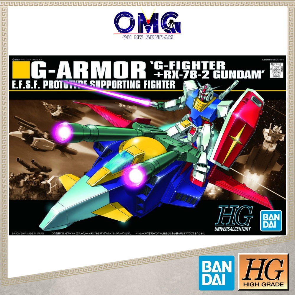 Bandai HGUC G-Armor RX-78-2 Gundam + G-Fighter 60394 HG G Armor G ...