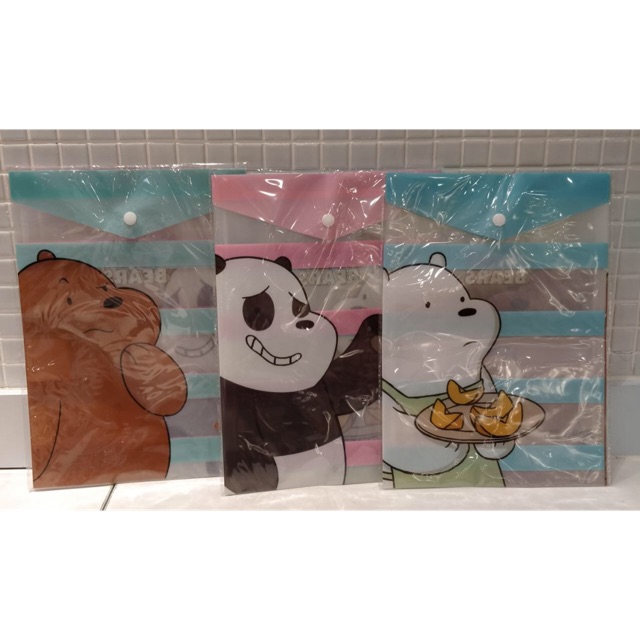 MINISO file storage we bare bears | Shopee Malaysia