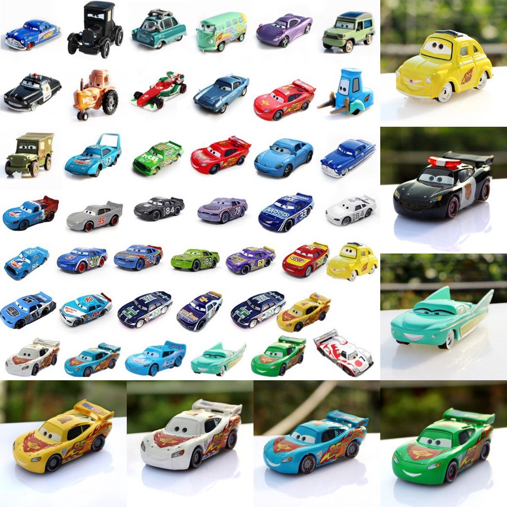 Pixar Vibrant Cars Lightning Mcqueen Die-cast Alloy Toy Car For Kids ...
