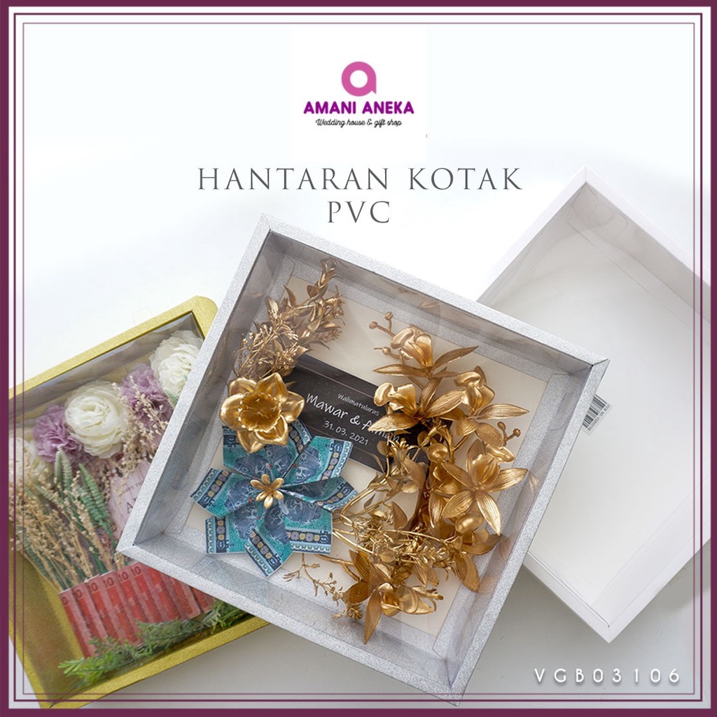 Kotak Hantaran Box Exclusive PVC Transparent/Kotak Duit Hantaran/Frame ...