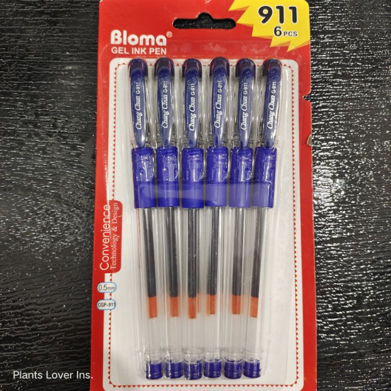 Stationary Bloma Chang Chun gel ink pen 0.5mm 6pcs classic style gel ...