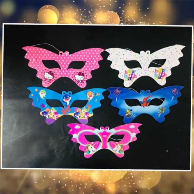 CARTOON PARTY MASK (6pcs) | Shopee Malaysia