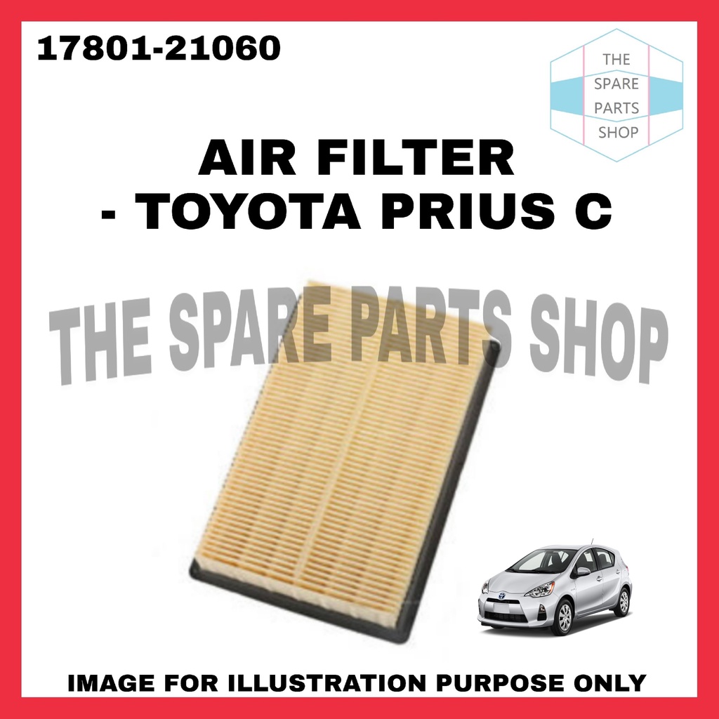 TOYOTA PRIUS C AIR FILTER ORIGINAL TOYOTA (17801-21060) | Shopee Malaysia