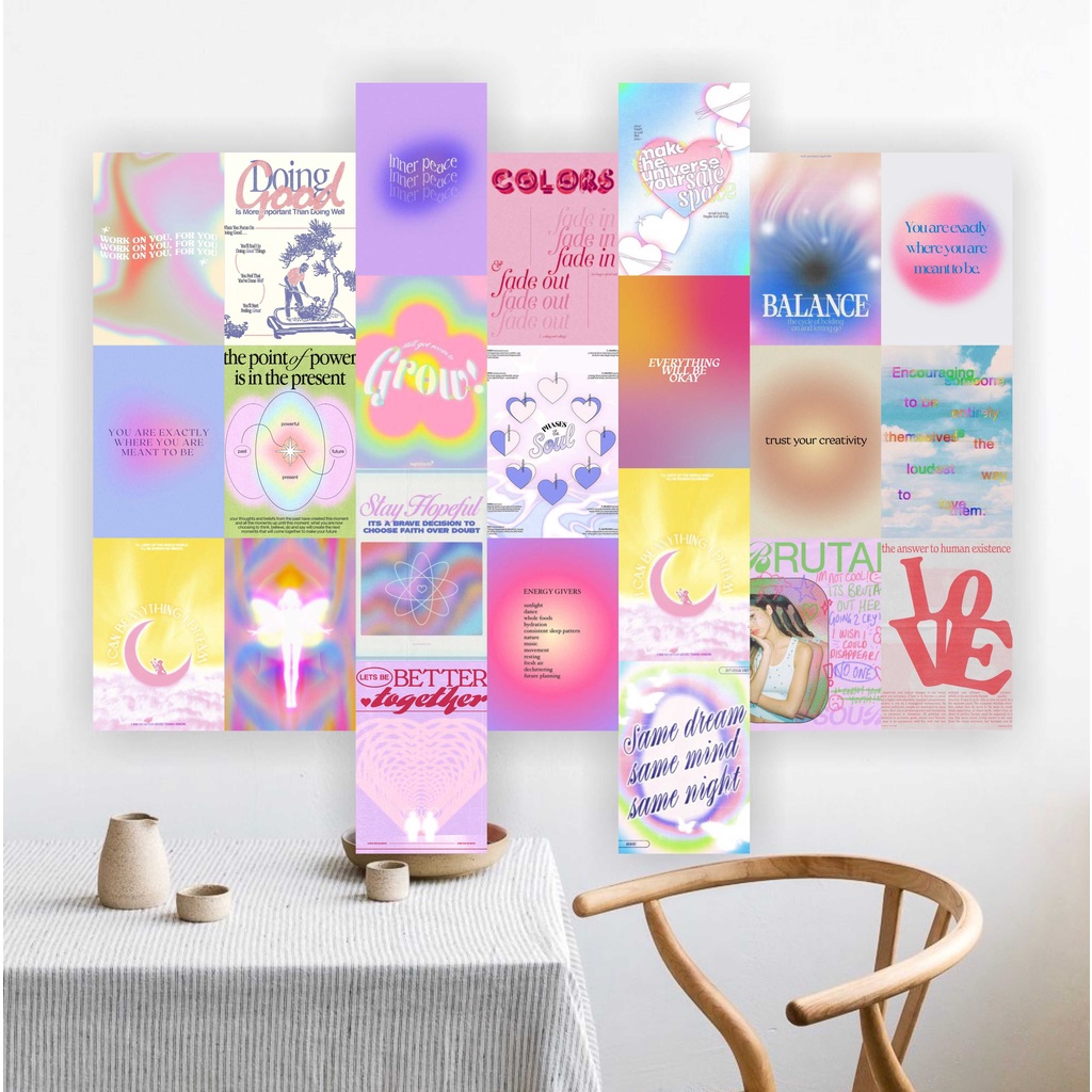 Pastel Theme AESTHETIC Wall POSTER | Shopee Malaysia