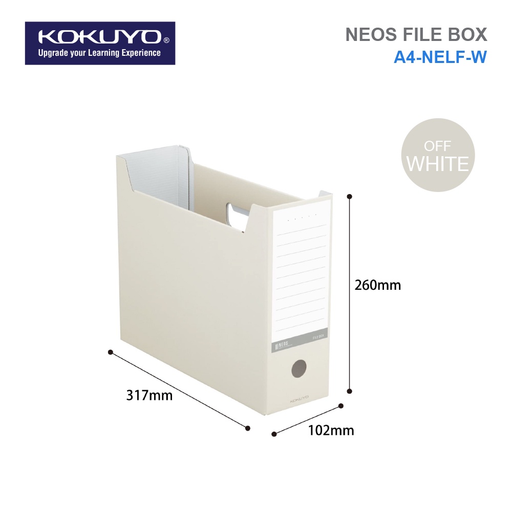 KOKUYO A4-NELF NEOS File Box ( 6 Colours Available) Kotak Fail KOKUYO A4-NELF NEOS ( 6 Warna ...