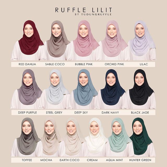 RUFFLE LILIT (TUDUNG RUFFLE) | Shopee Malaysia