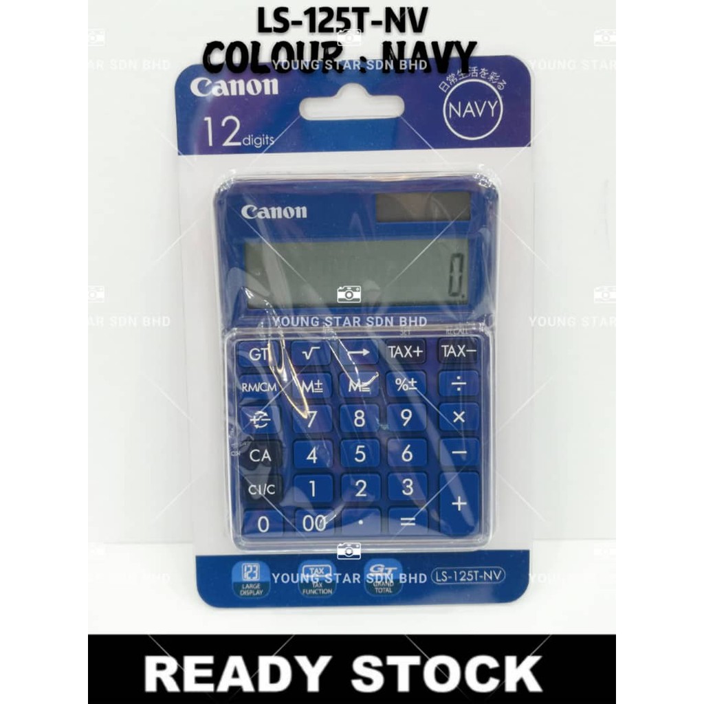 ORIGINAL Canon 12 digit desktop calculator LS-125T (Canon Authorized Reseller) | Shopee Malaysia