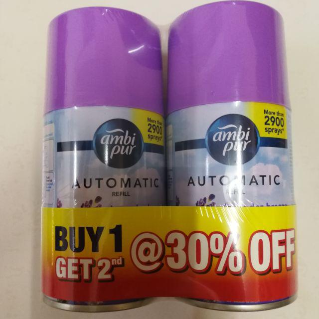 Ambi Pur Instanmatic Spray Refill Automatic 250ML x 2 { Lavender , Air ...