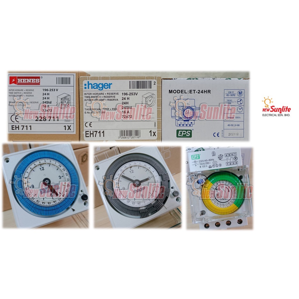 [READY STOCK] 24hrs Analog Time Timer switch EPS ET-24HR/Hager EH711 ...