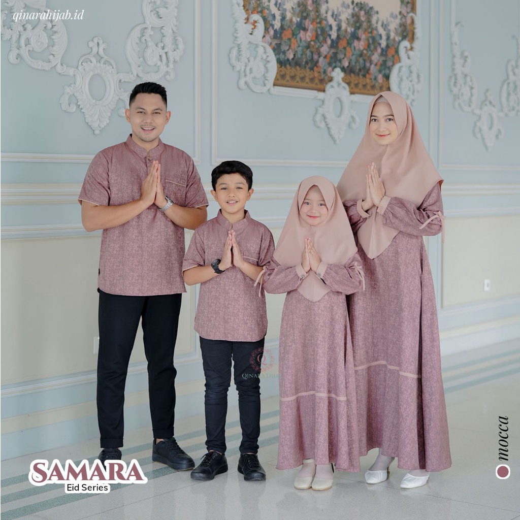 Samara Family EID AL-ADHA SERIES Mocca 2022 couple Family muslim couple Uniform For EID | Shopee ...