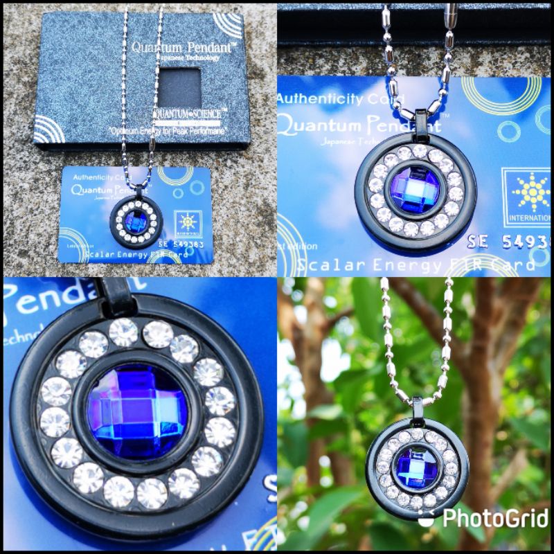 MATA Necklace Original Design Quantum Pendant Sow Eyes Blue Saffire ...