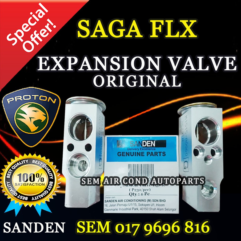 PROTON SAGA FLX ORIGINAL SANDEN SD EXPENSION/ EXPANSION VALVE (CAR ...