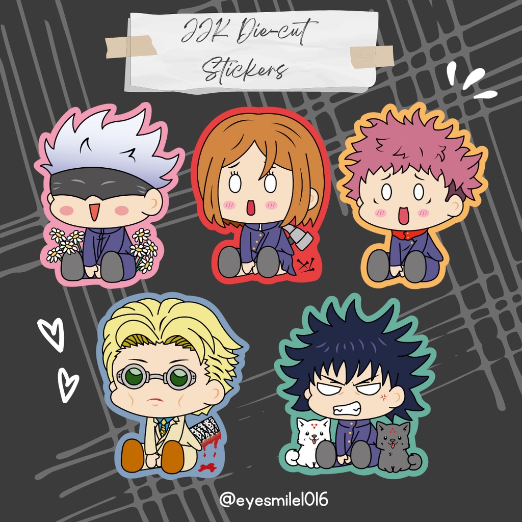 Jujutsu Kaisen Chibi Sticker | Shopee Malaysia