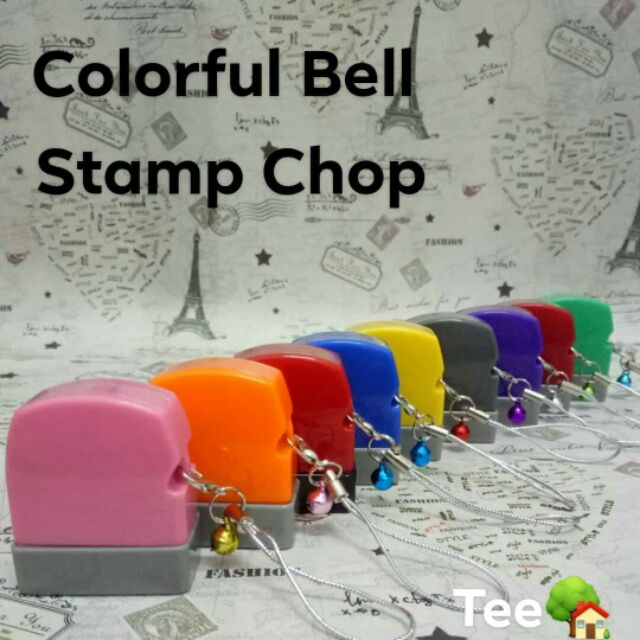 OFFER!! (TA)Colorful Bell Stamp Chop (Ready Stock) (nama cop,jururawat ...