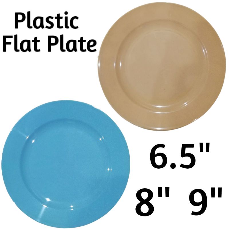 Plastic Flat Plate / Blue Flat Plate / Brown Flat Plate🔥READY STOCK.🔥 ...