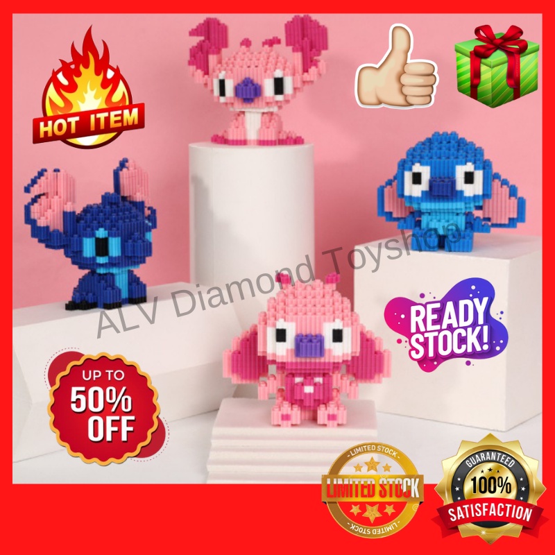 🔥Ready Stock🔥 New Style Nano Building Blocks Assembled Stitch Gifts and ...