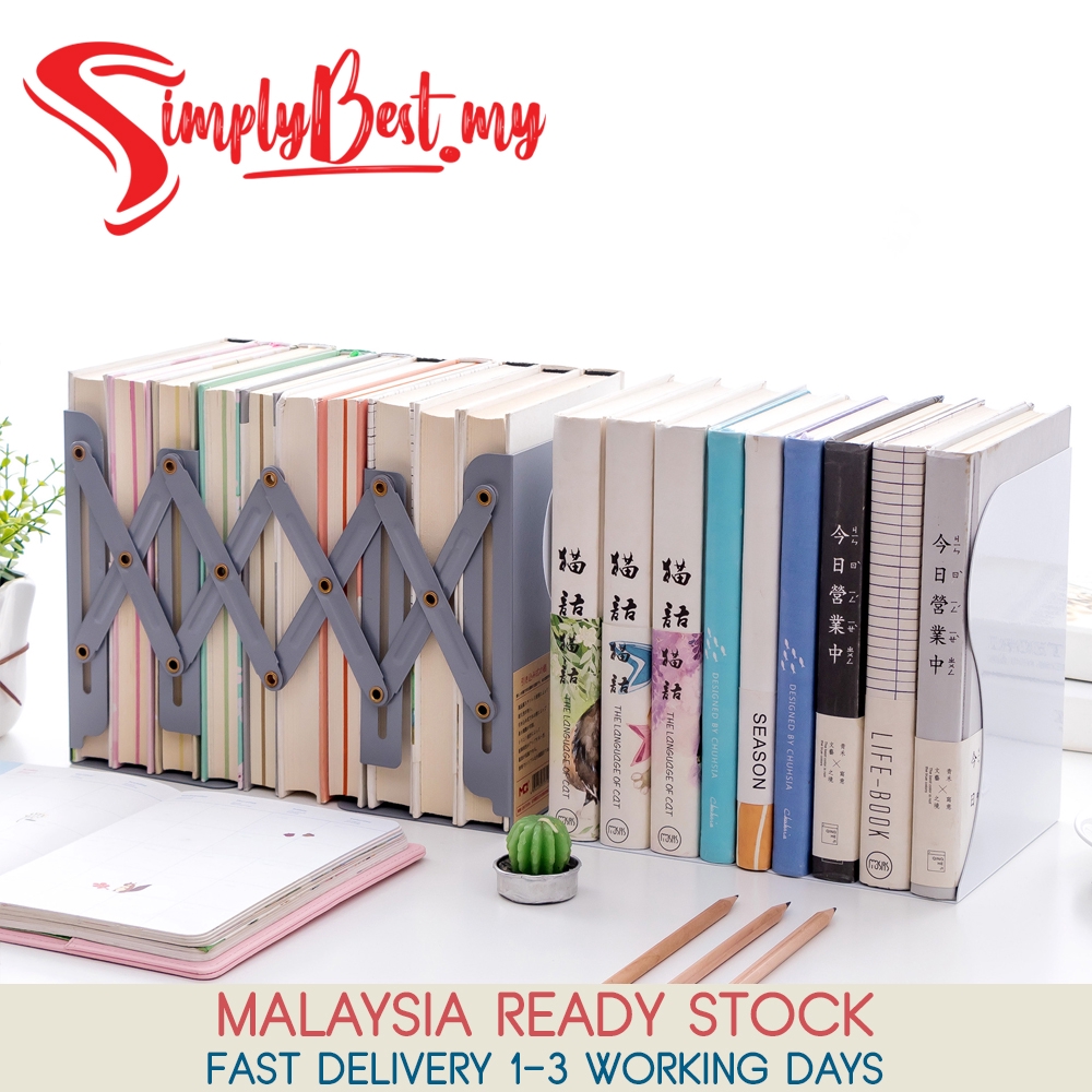 Adjustable Anti Skid Bookends Book Shelf Anti Slip Book Stand Book ...